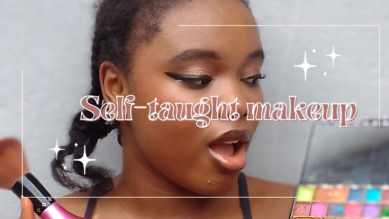 A peek into my self taught makeup routine - YouTube