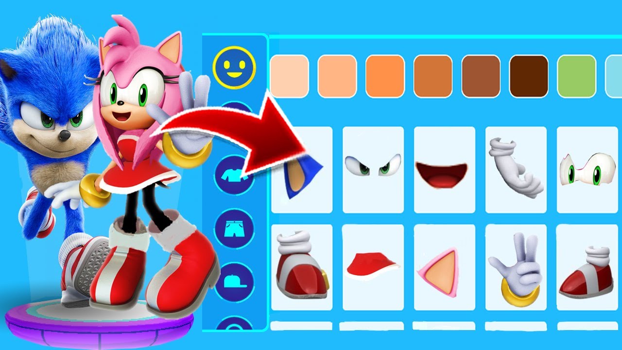 COMO VIRAR SONIC E AMY COM PODERES NO PK XD - YouTube