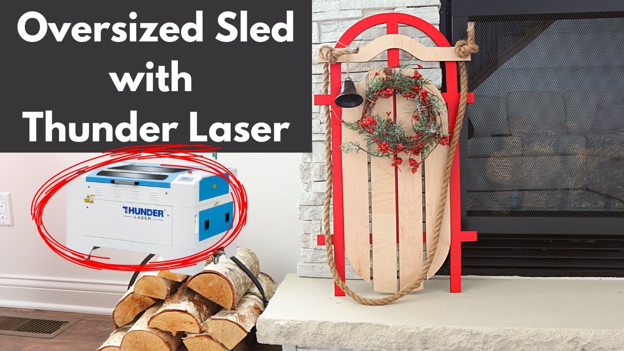 Large Sled with Thunder Laser - YouTube