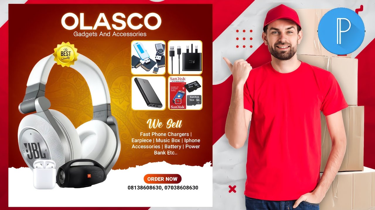 How to create professional | Gadgets Accessories Flyer | Design in ...