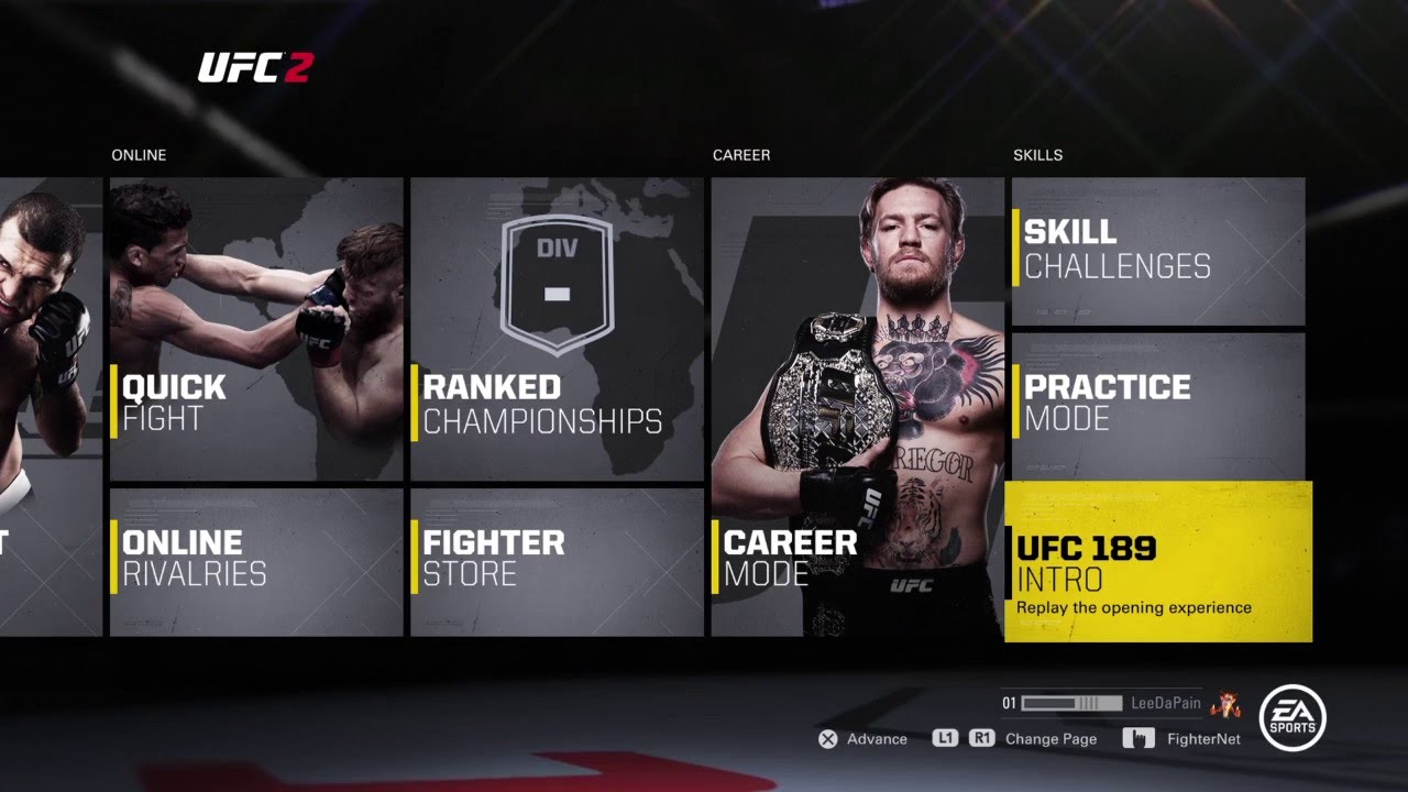 EA SPORTS™ UFC® 2_ Main menu features - YouTube