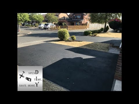 Amazing transformation!!! How to repair and revive a tarmac driveway ...