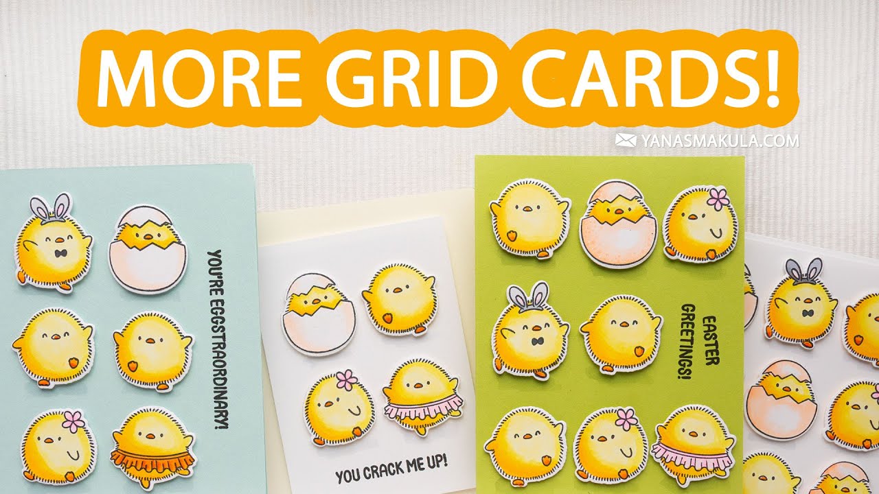 How to Make Fun & Easy Grid Cards! - YouTube