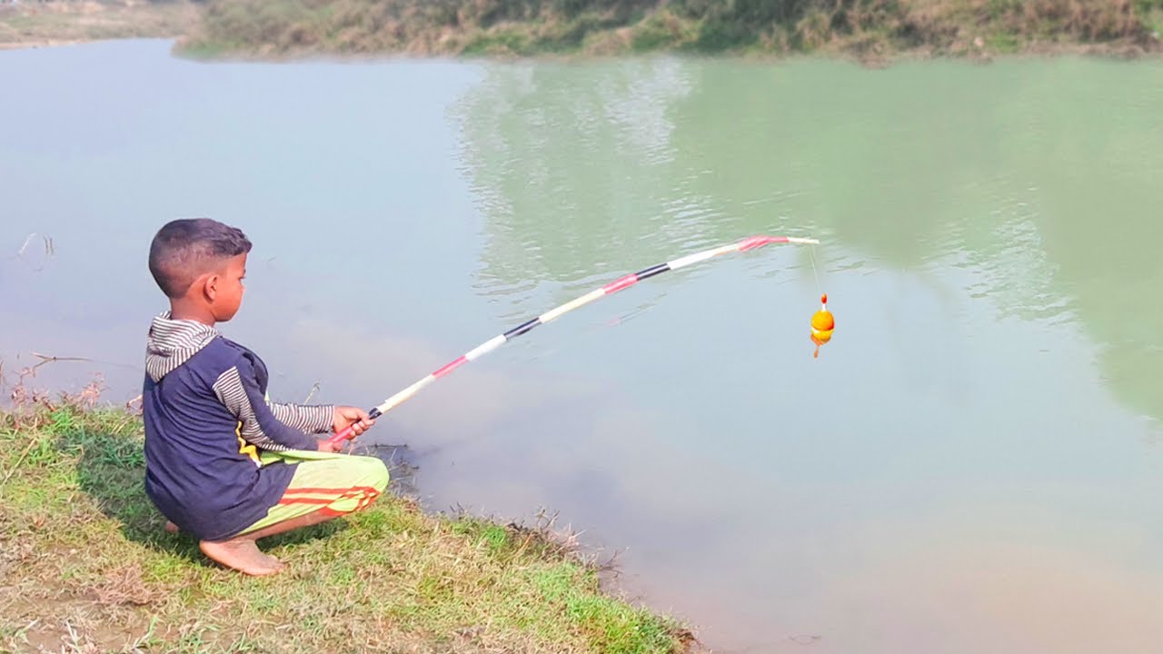New Amazing Hook Fishing | Catch Fish by Fish Hook From River With ...