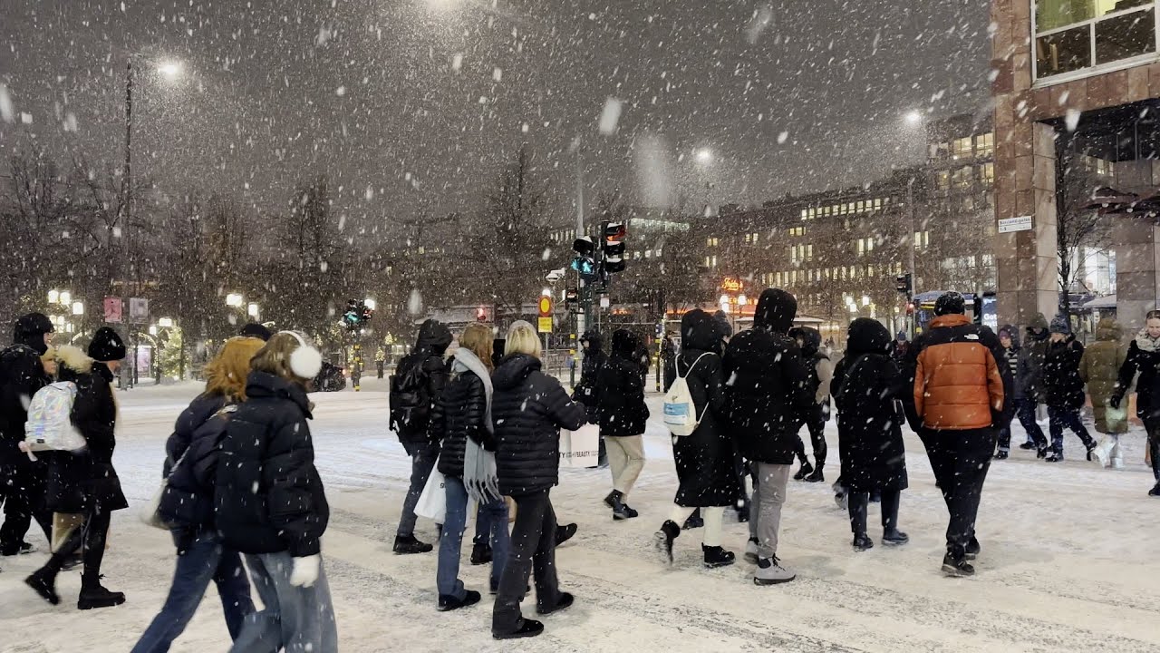 Winterwonderland: Extreme Winter SNOWSTORM | Sweden, Stockholm - YouTube