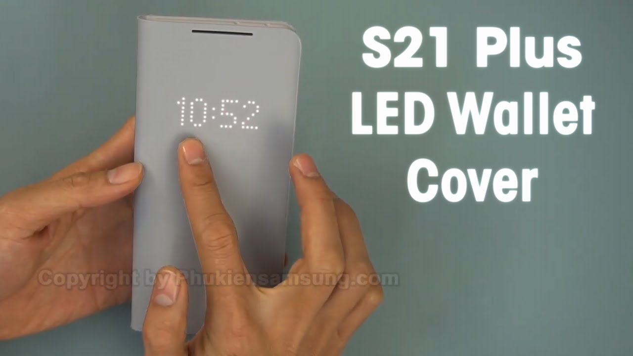 Galaxy S21 Plus Official LED Wallet Cover Case First Look & Hands On ...