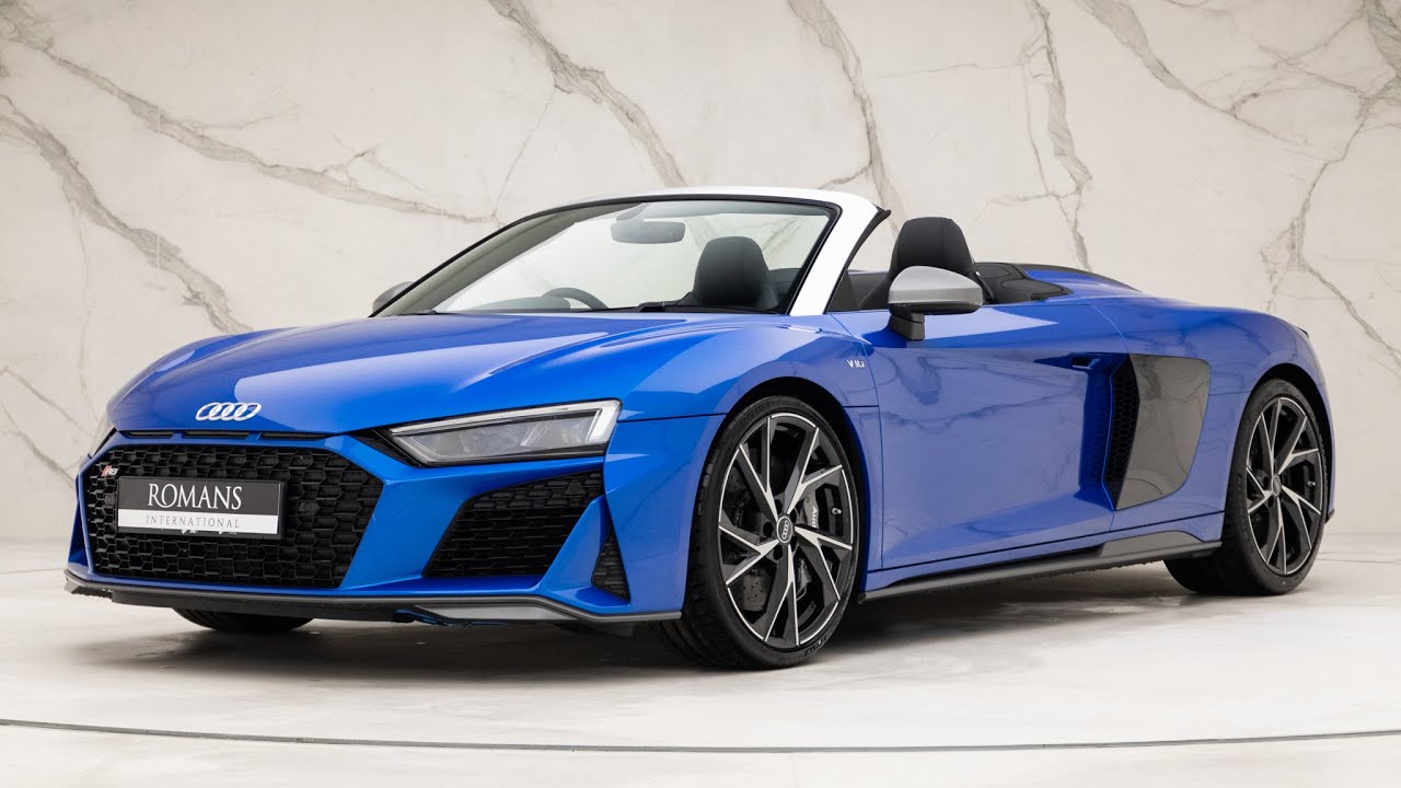 Audi R8 Convertible Blue