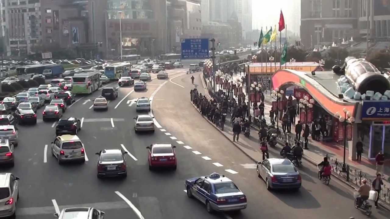 Traffic Congestion in Shanghai, China - YouTube