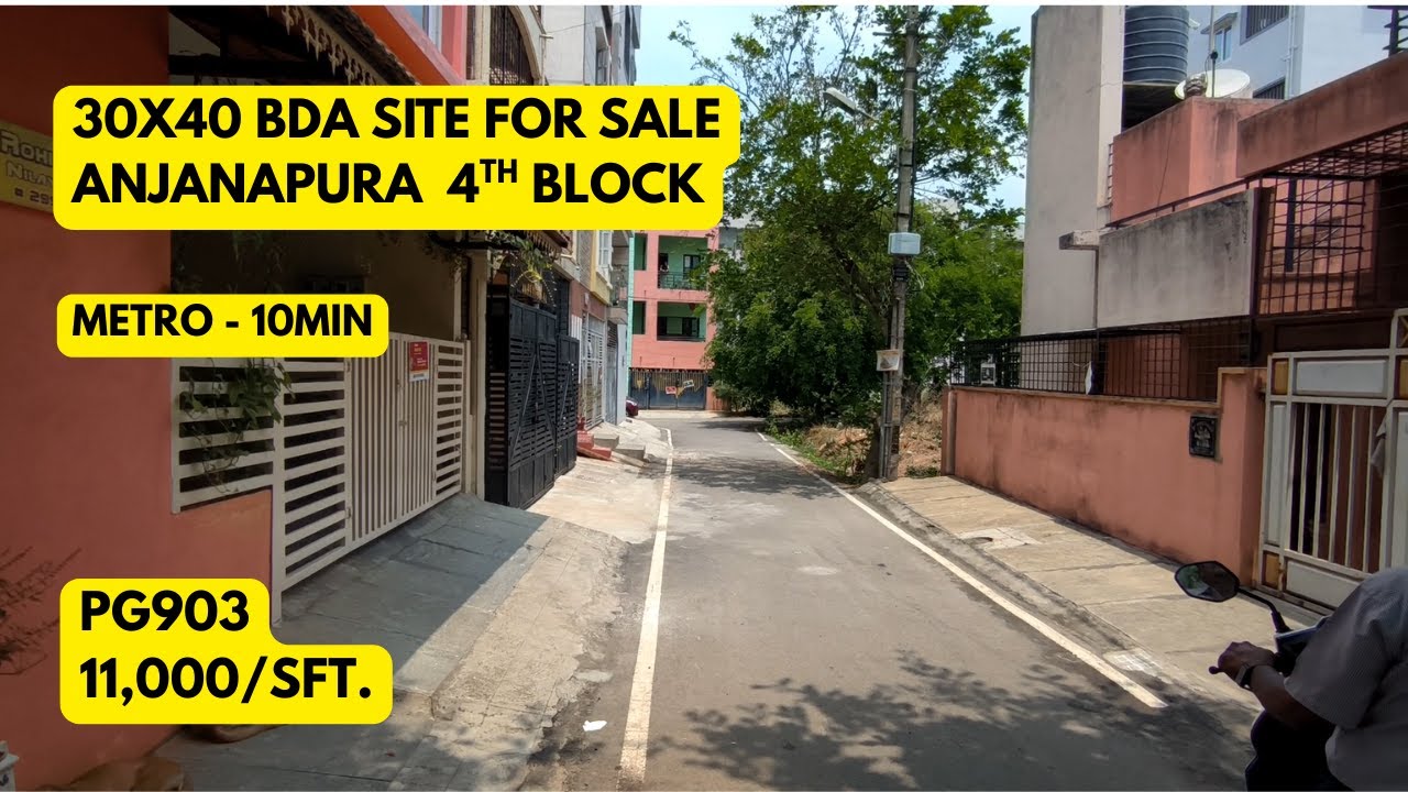 🔥 30X40 BDA Site ANJANAPURA 4th Block For Sale || PG903 || The Proprty ...