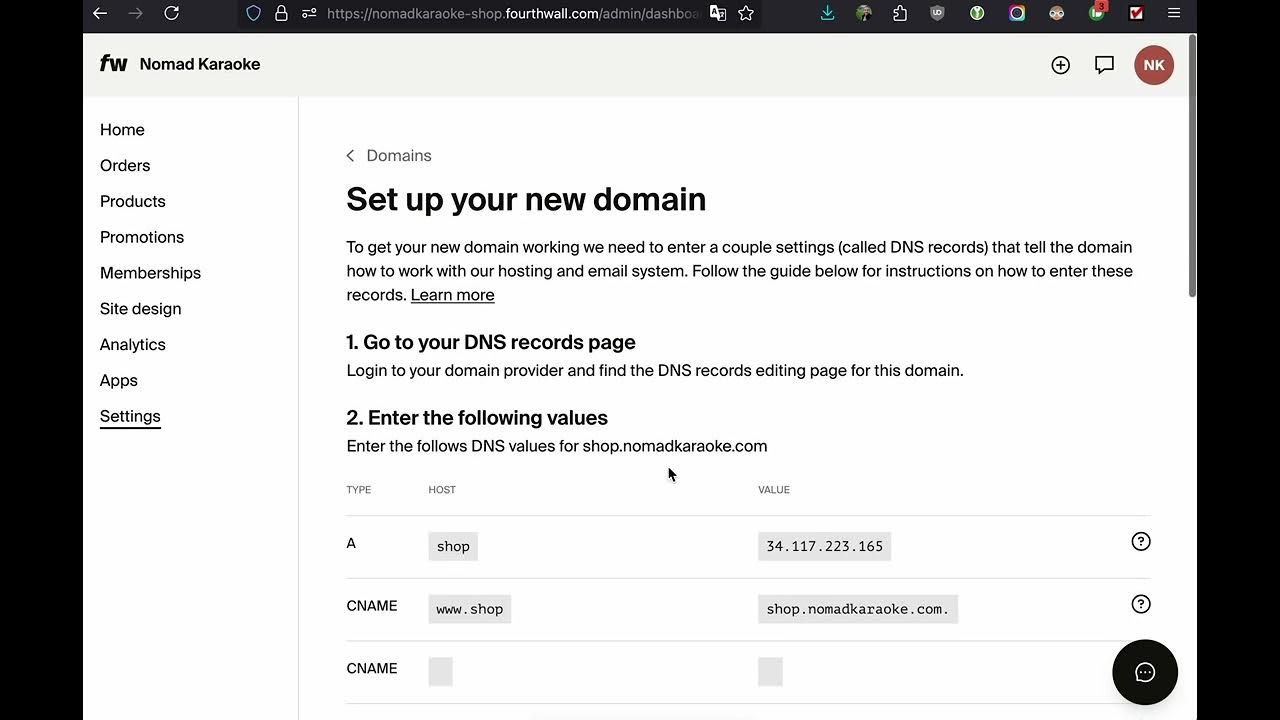 Fourthwall DNS bug; null values in DNS records being sent to Entri 2025-02-07 - YouTube