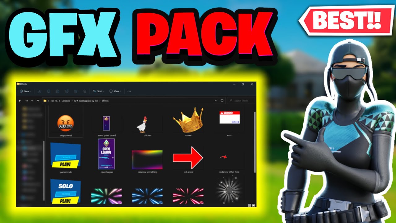 BEST free GFX editing pack!! (google drive) - YouTube