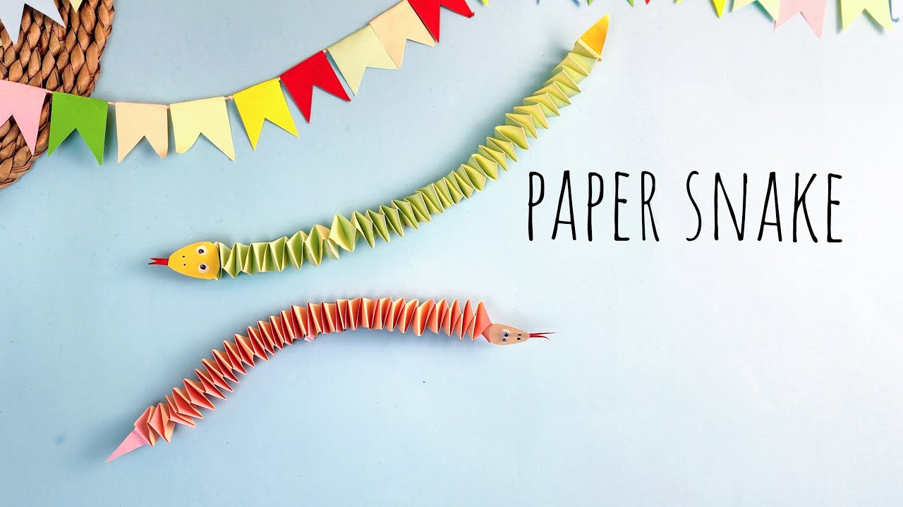 Easy Paper Snake Craft for Kids | Fun DIY Paper Toy Tutorial - YouTube