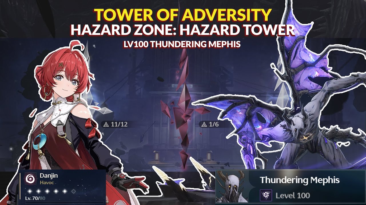 NEW Tower of Adversity Hazard Tower - Lv100 Thundering Mephis (1 Star ...