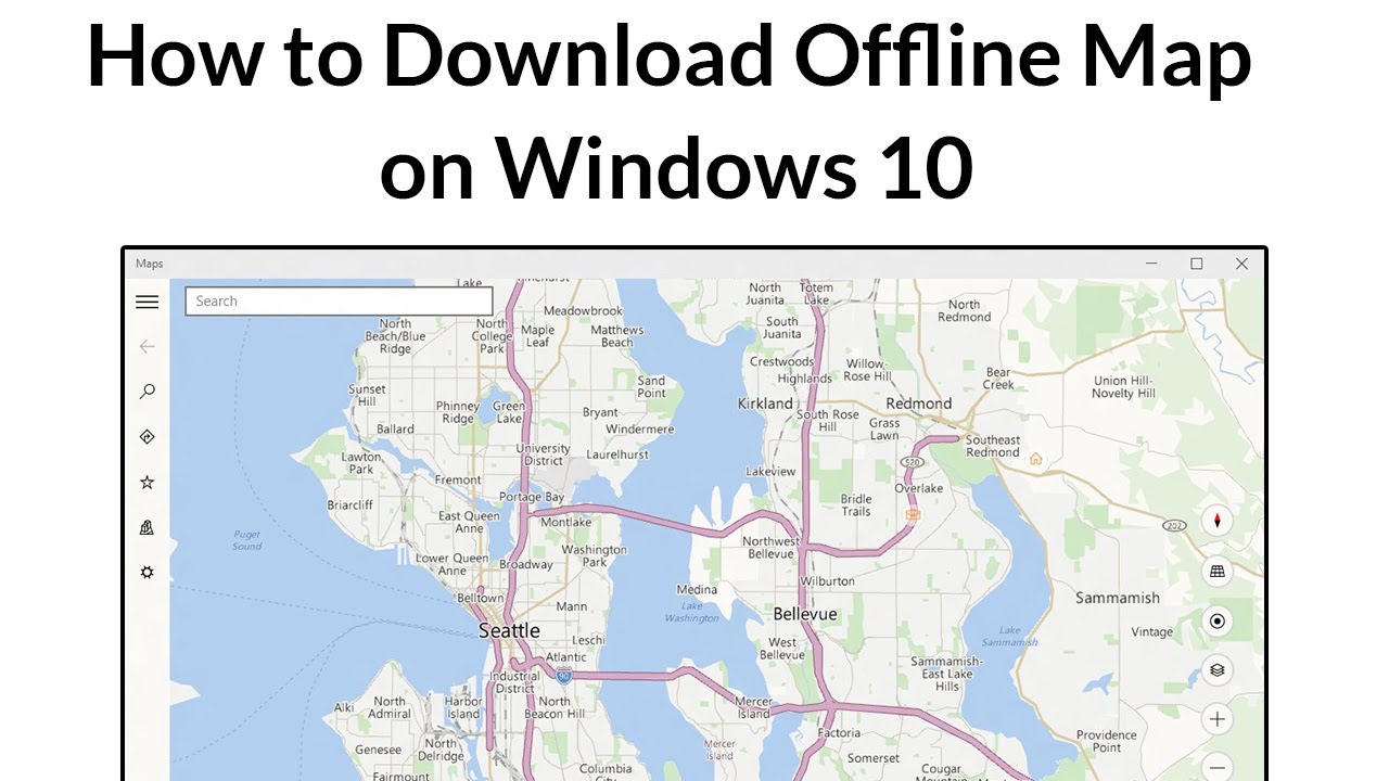 How to Download Offline Map on Windows 10? - YouTube