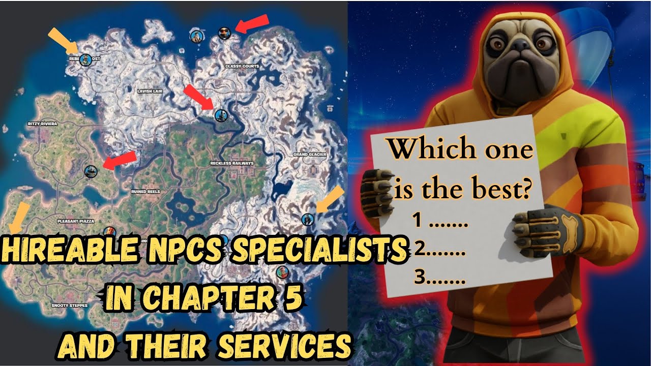 Fortnite: where to find every NPC in Chapter 5 and their services - YouTube