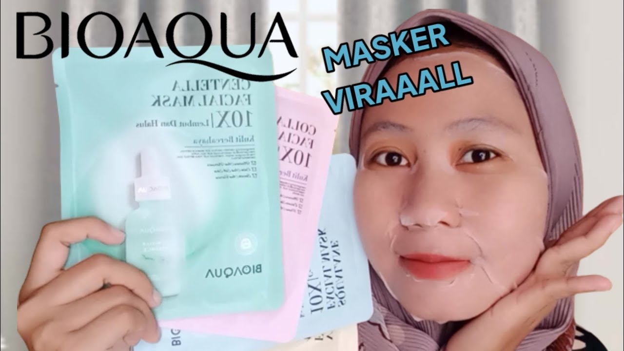 Masker Bioaqua Review | Bioaqua Sheet mask review - YouTube