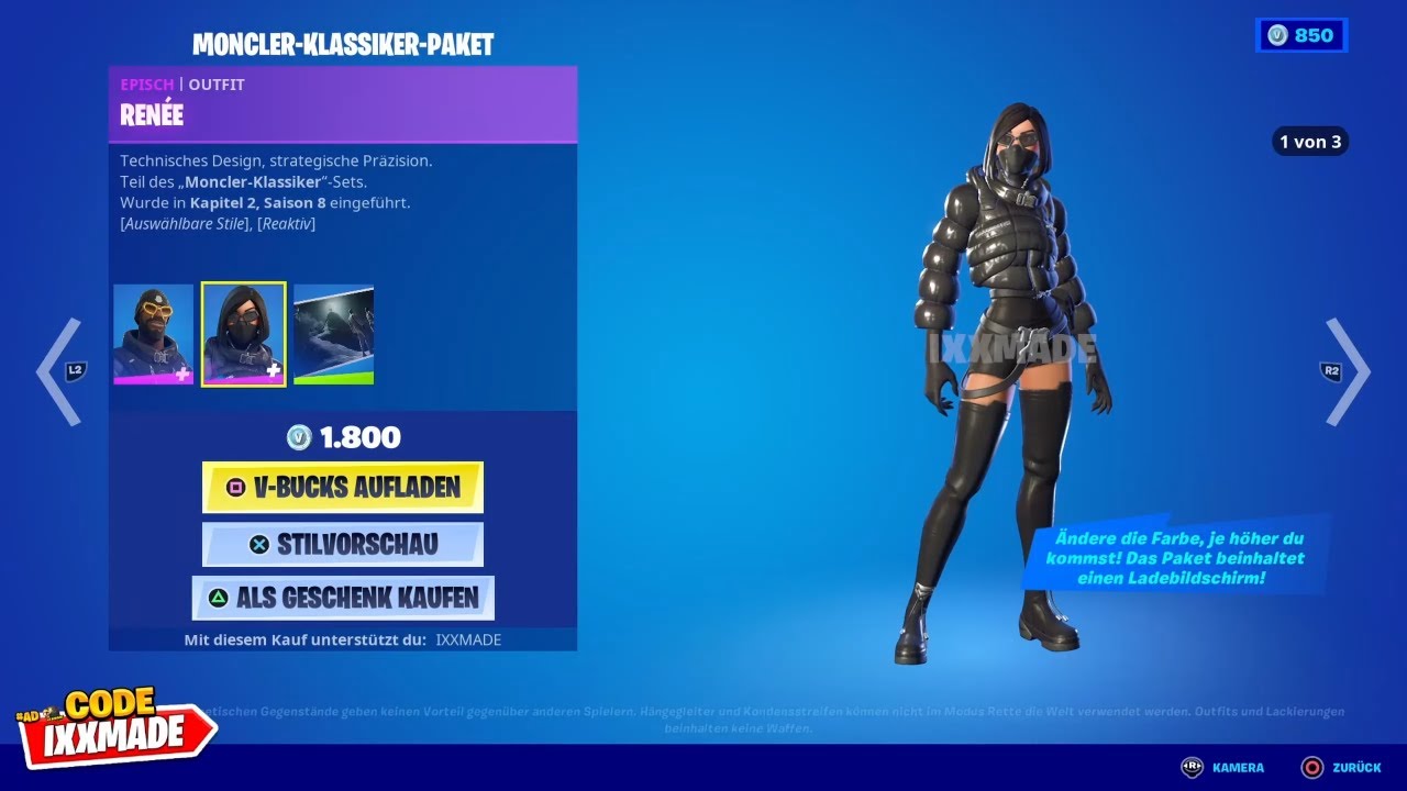 Fortnite Renée Skin - YouTube