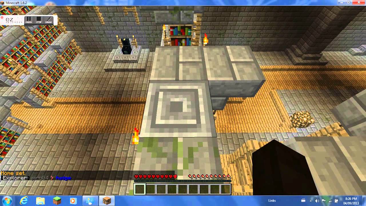 minecraft parkour book room - YouTube