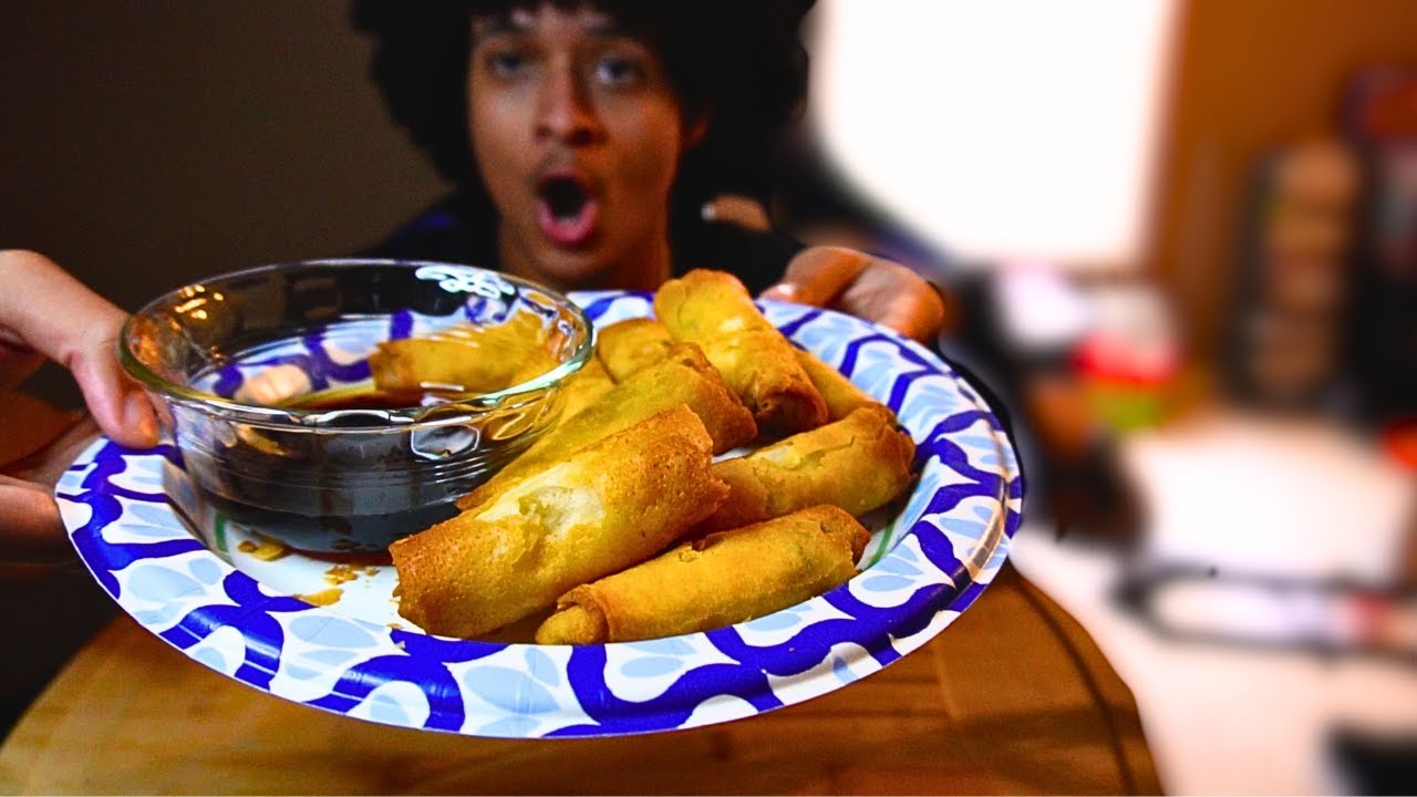 Rushed Eating These Spring Rolls… Big Mistake? 😅 (ASMR Mukbang) - YouTube