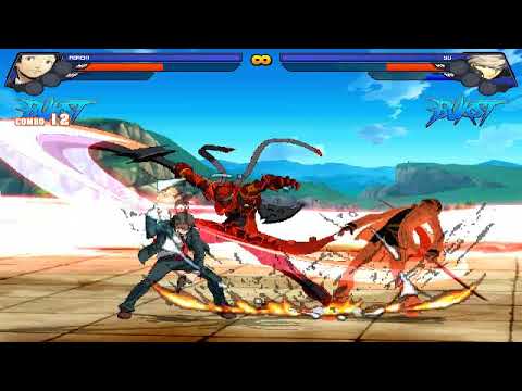 MUGEN ANIME 1.1 ADACHI VS YU STAGE DBFZ CELL GAMES - YouTube
