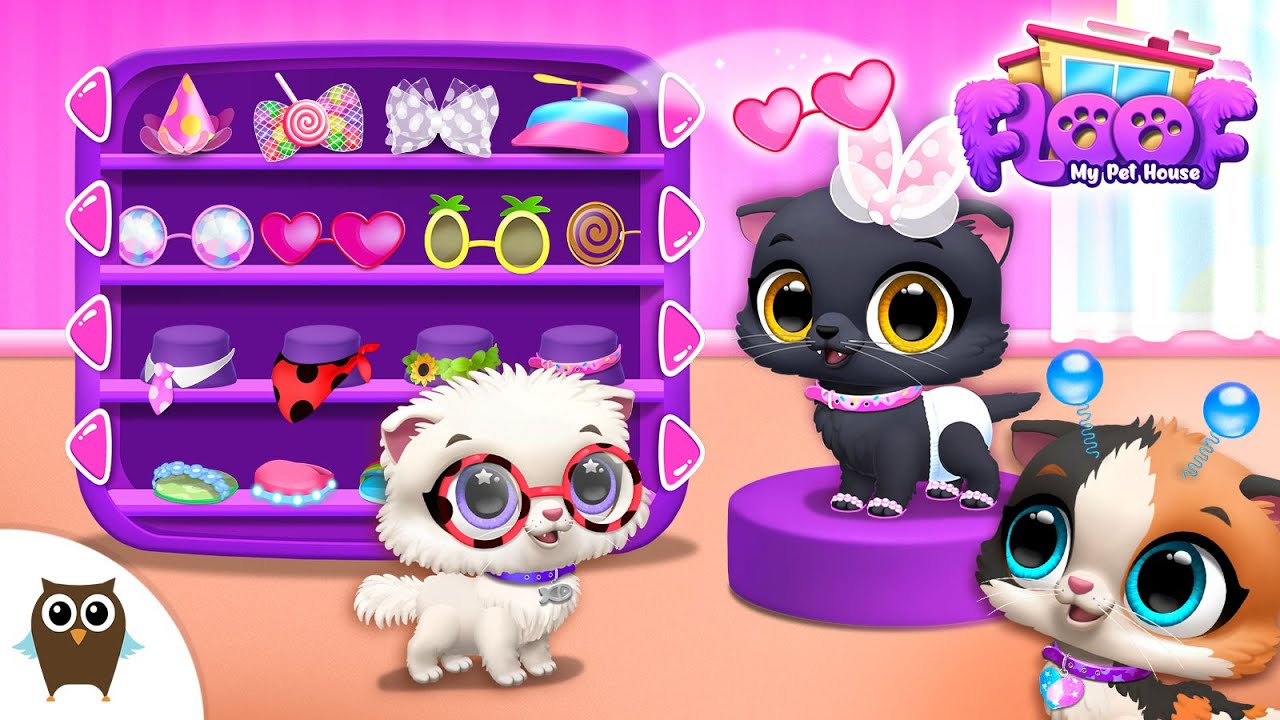 Meet FLOOF Family 💙 FLOOF My Pet House Gameplay 💚 TutoTOONS - YouTube