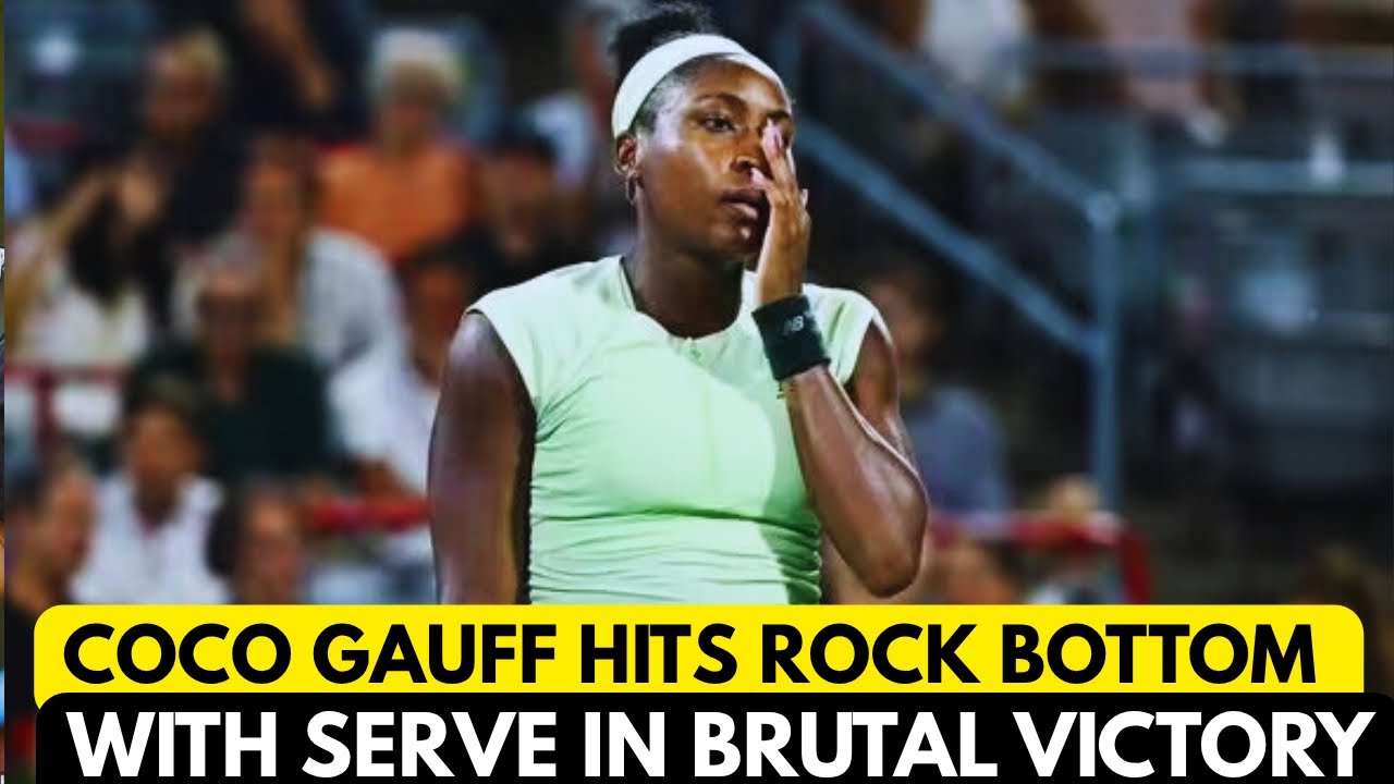 Coco Gauff Nearly Breaks 14-Year WTA Record in Shaky Victory - YouTube