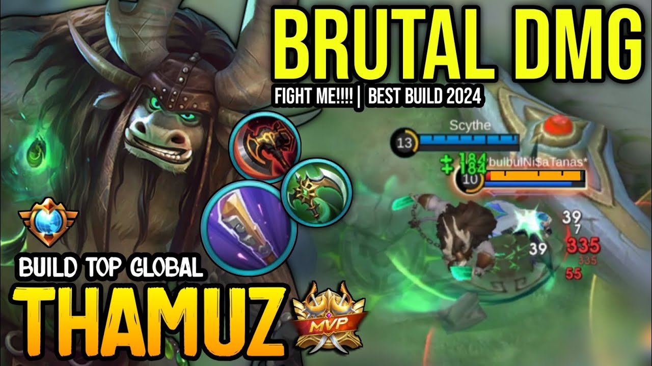 THAMUZ BEST BUILD 2024 | BUILD TOP GLOBAL THAMUZ GAMEPLAY | MOBILE ...