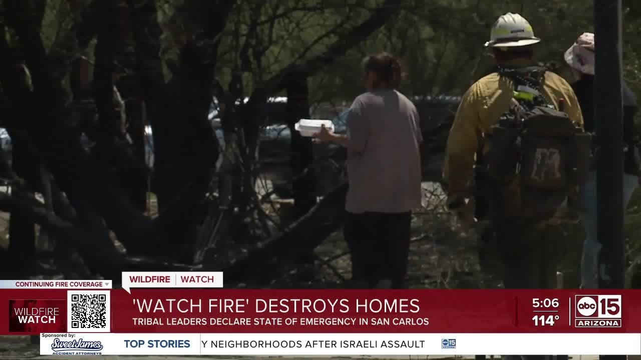 'Watch Fire' burns 1,100 acres, more than a dozen structures in San ...