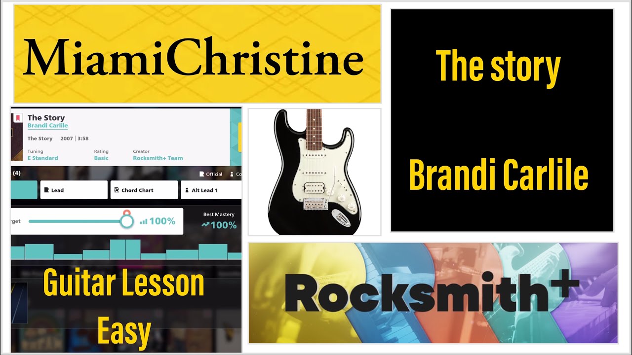 Brandi Carlile - Rocksmith+ guitar lesson - The Story - note highway ...