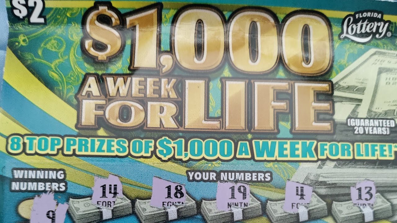part 1 30 in row 2 dollar 1000 week for life 60 dollar in Florida ...