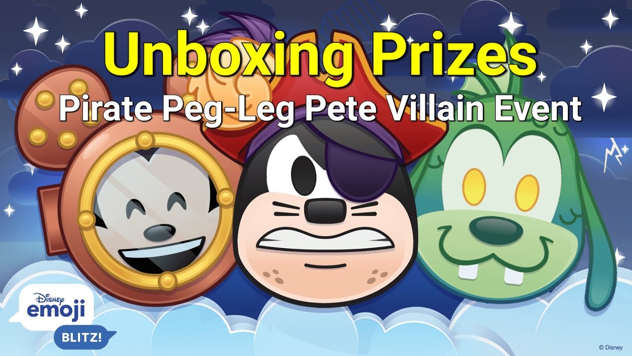 Pirate Peg-Leg Pete Villain Event Prizes (09/2021) - Disney Emoji Blitz ...