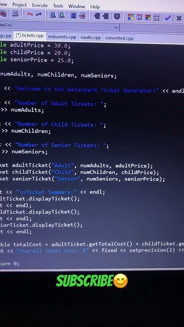 Ticket Tool Ide Dev C Cppprogramming Youtube