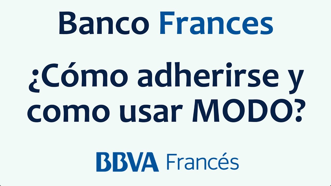 ¿Cómo adherirse y como usar MODO? - YouTube
