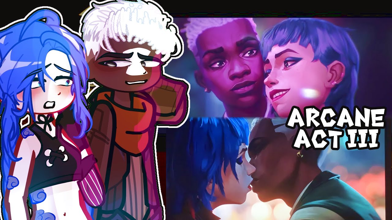 PAST ARCANE reacts to themselves in the future 💙💜 Gacha 2 ARCANE SEASON ...