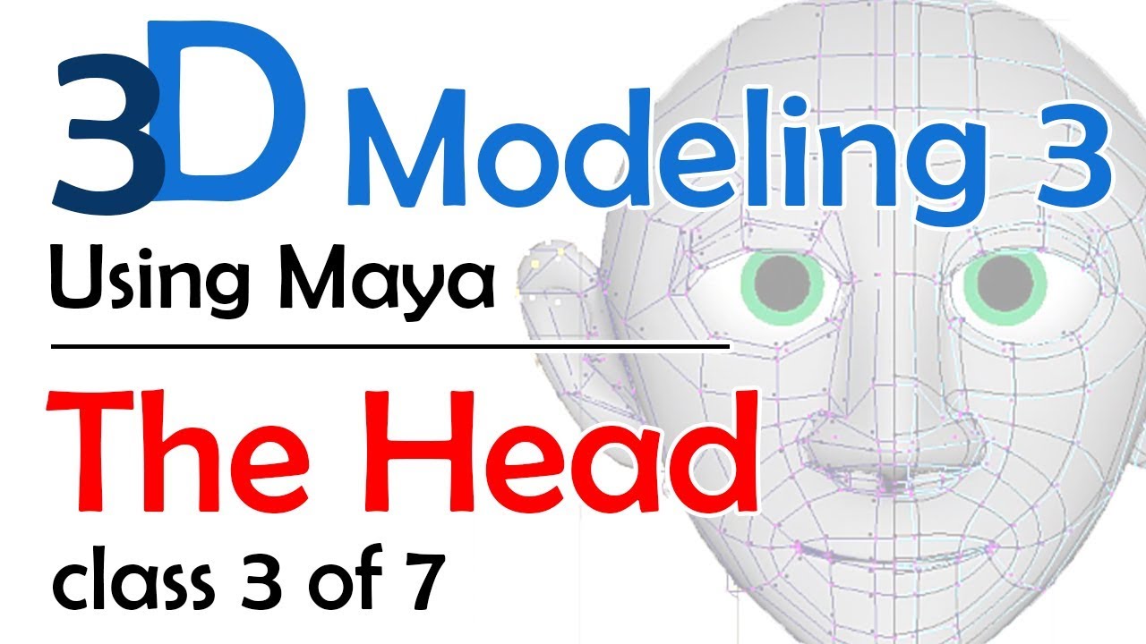 3D Maya Modeling 3: The Head - YouTube