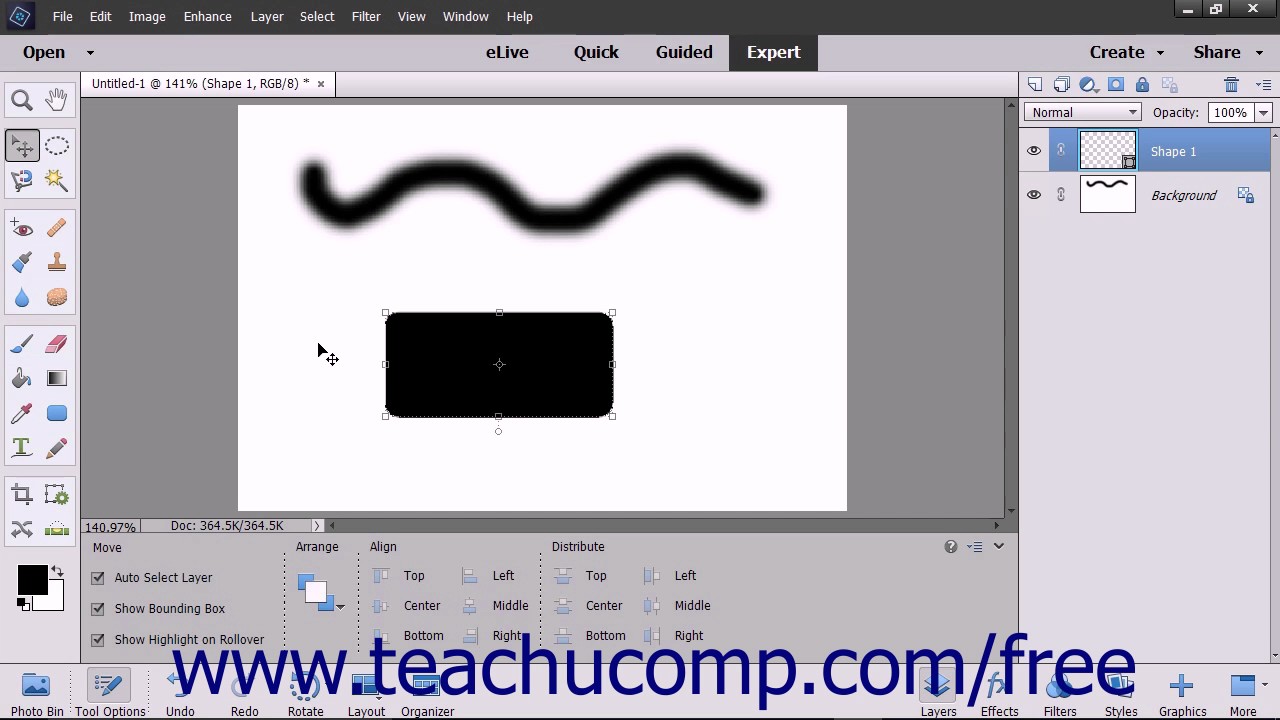 Photoshop Elements 15 Tutorial Raster vs. Vector Adobe Training - YouTube