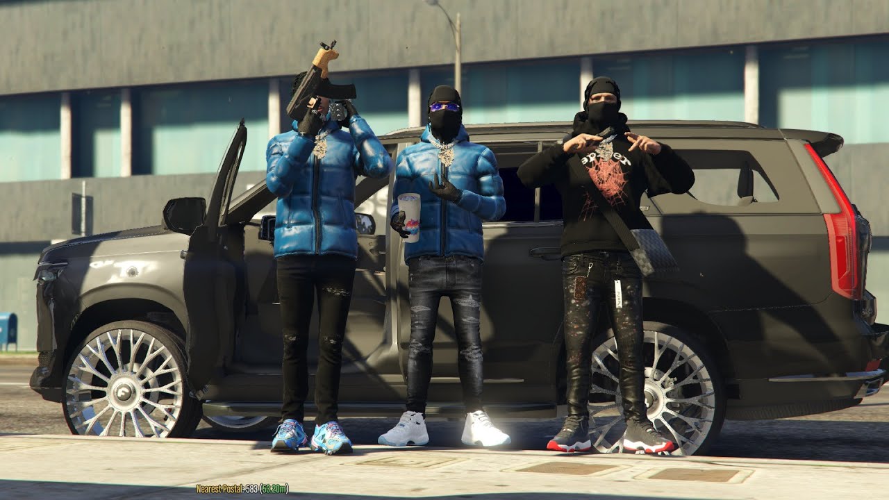 SHOOTOUT IN THE TRENCHES OF CHICAGO REALISTIC HOOD GTA 5 RP FREE GANGS ...