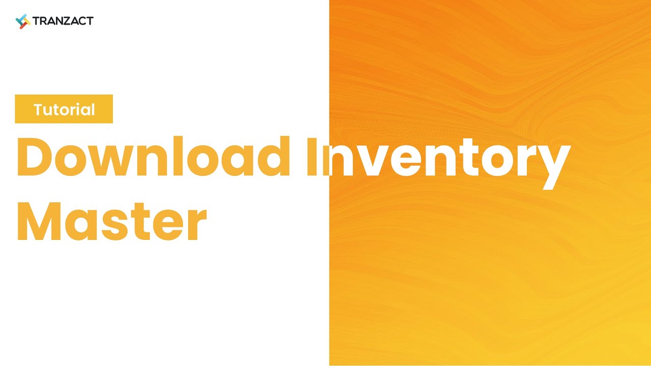 How to download Inventory master in Excel from TranZact? - YouTube