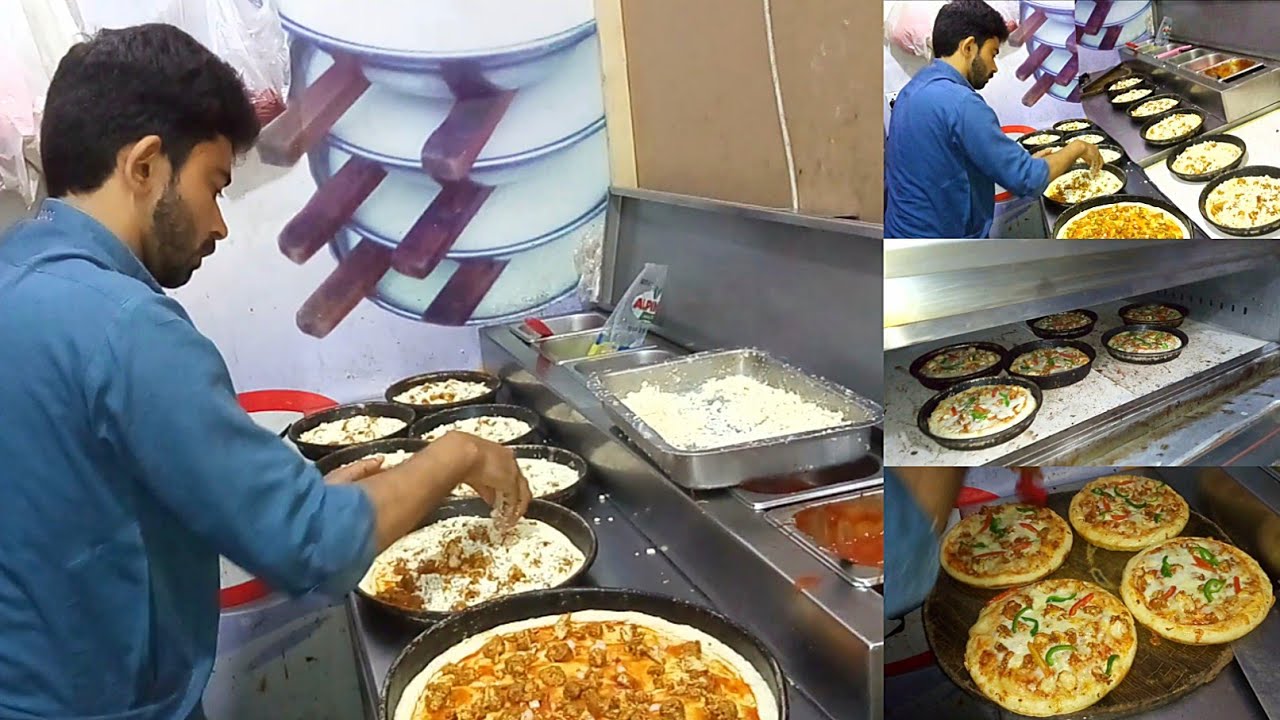 Best Chicken Pizza Recipe | Trending Street Food Pakistan | Street Food ...