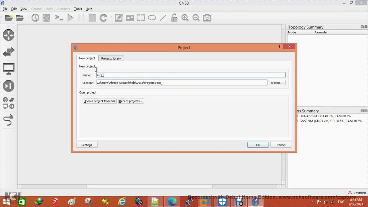 عربي Adding Vmware Vms To Gns3 Topologies Youtube