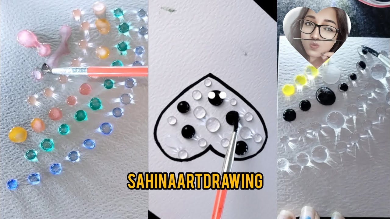 ODDLY SATISFYING WATER DROP ART VIDEOS 🤤😍 | Sahina Art Drawing ...