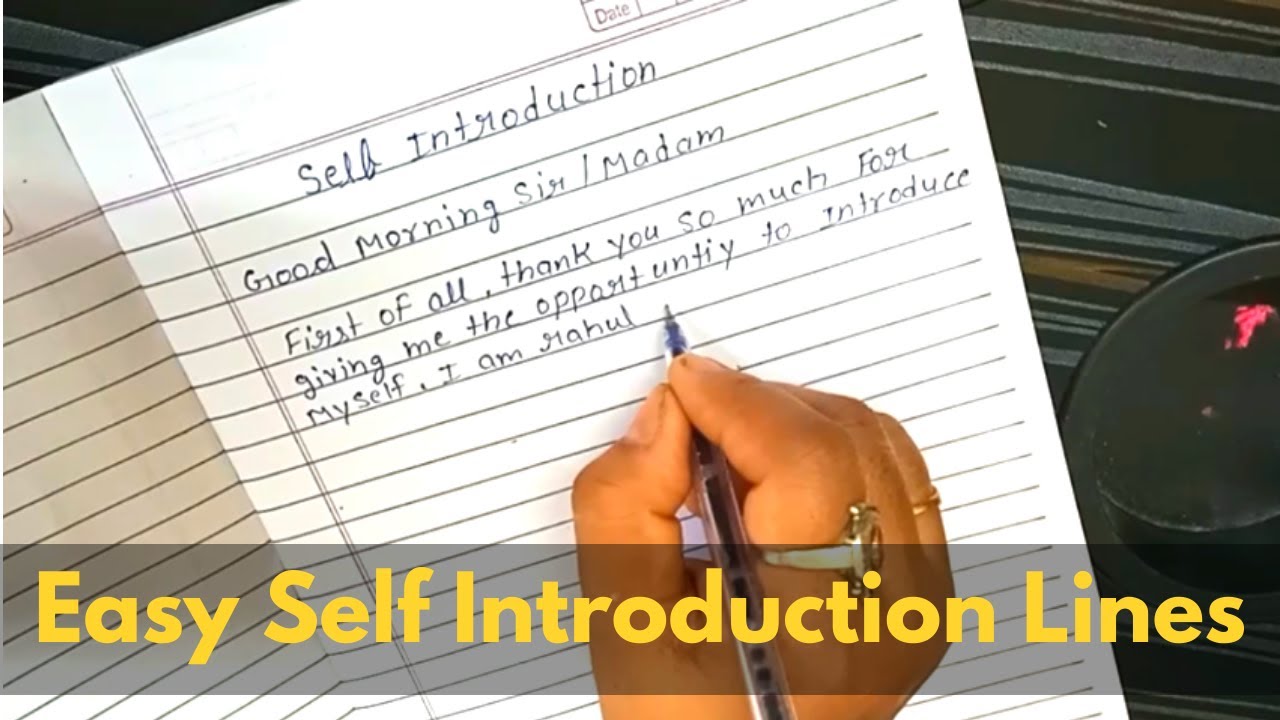 Very Easy Self Introduction Lines in English for Jobs and Intro - YouTube