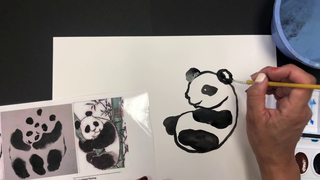 Sumi-e Panda Painting - YouTube