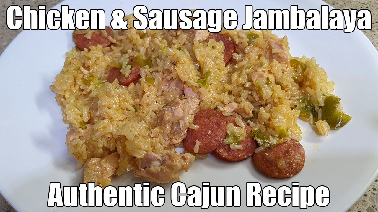 Chicken & Sausage Jambalaya Recipe | Authentic Cajun | Rice Cooker Meal ...