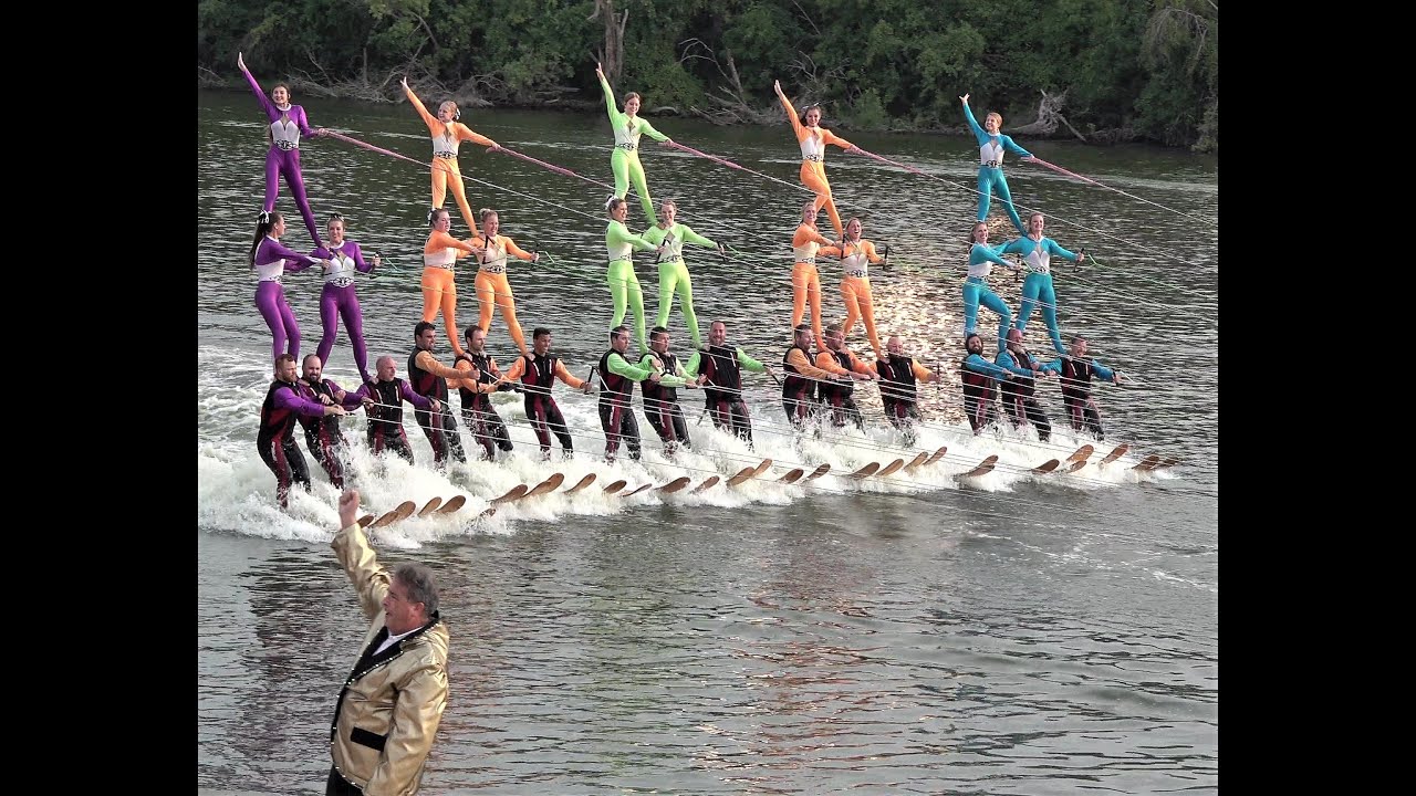 Rock Aqua Jays Water Ski Show Team Aug 9th 2023 - 7pm Show Complete 1st ...