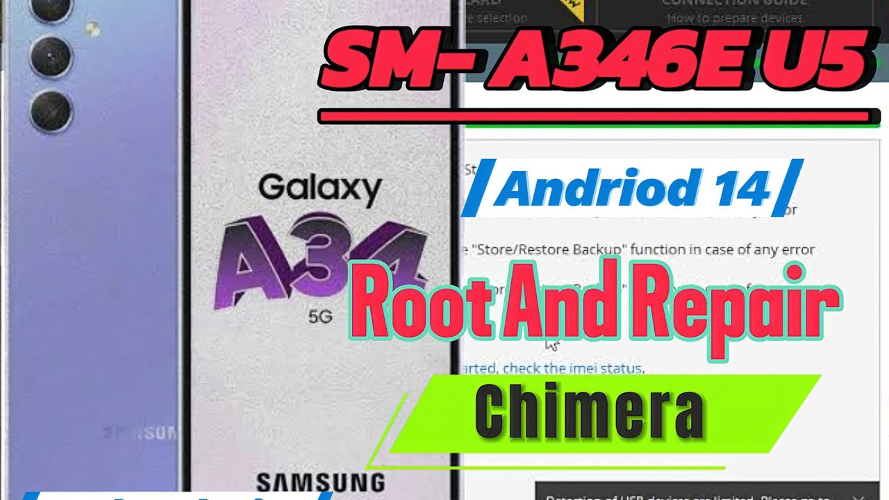 Sm-A346E A34 5g U5 Andriod 14 Root Imei Patch By Chimera#samsunga345g# ...