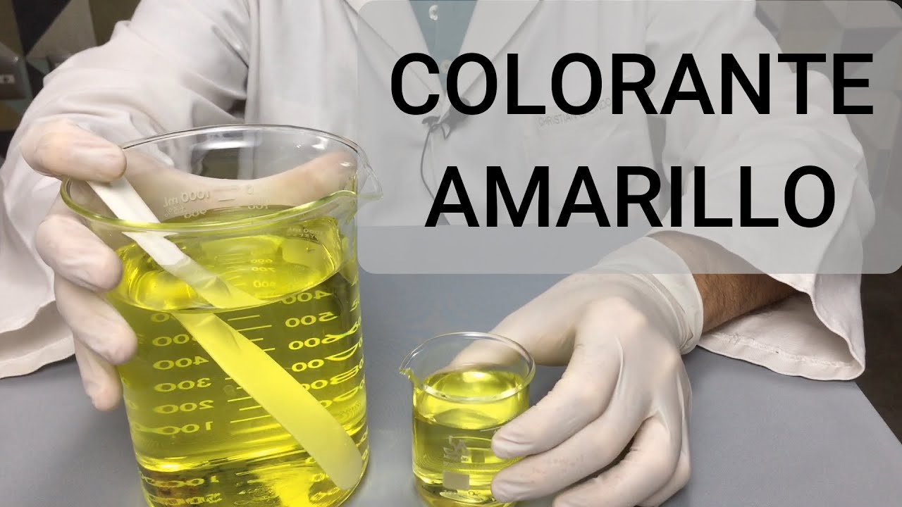 Cómo preparar colorante Amarillo en glicerina y cómo usarlo - YouTube