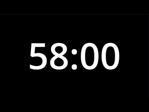 58 Minute Countdown Timer | Simple - YouTube