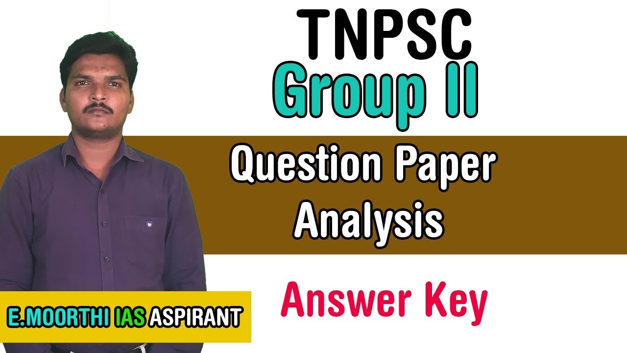 💚💚💚| Group 2 Question Paper Analysis Answer Key, Nov- 2018 - YouTube