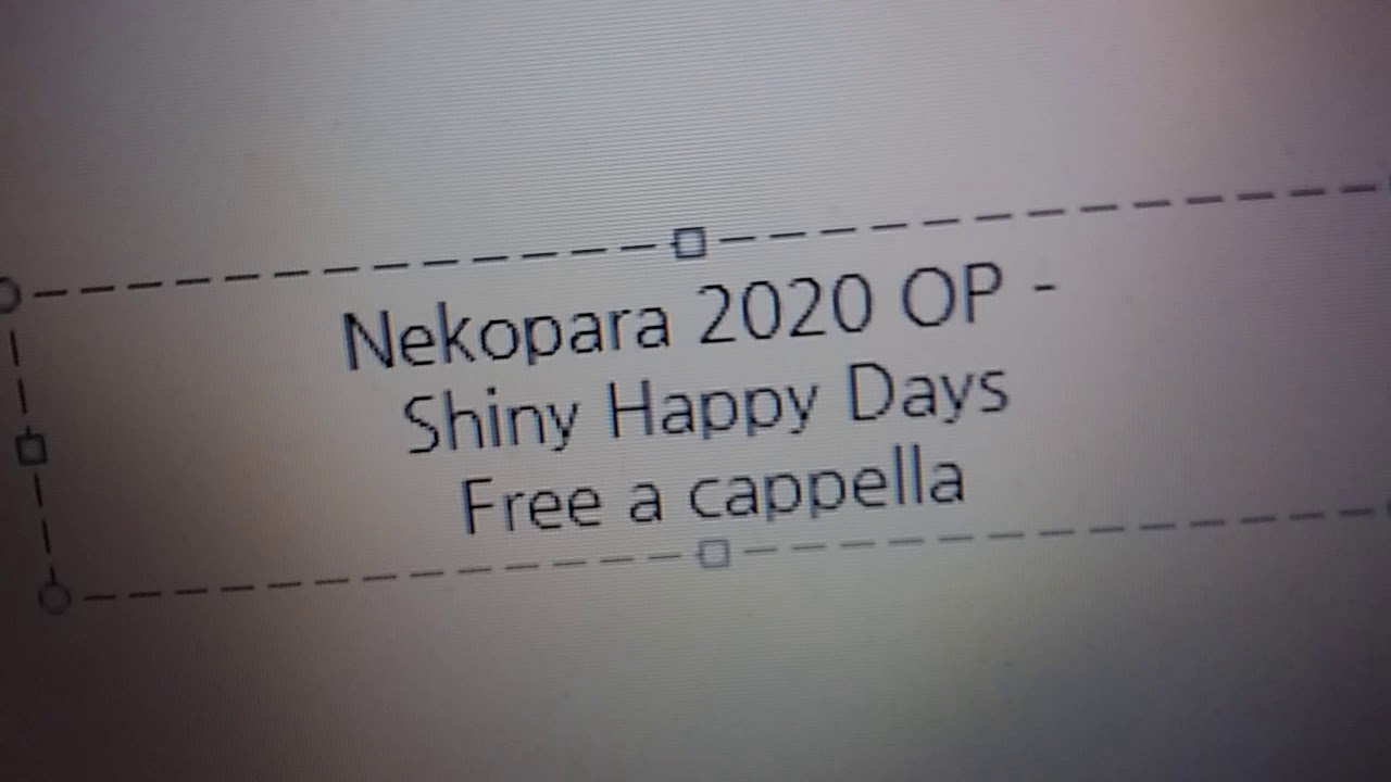 ネコパラダイス OP - Shiny Happy Days Free a cappella フリーアカペラ - YouTube